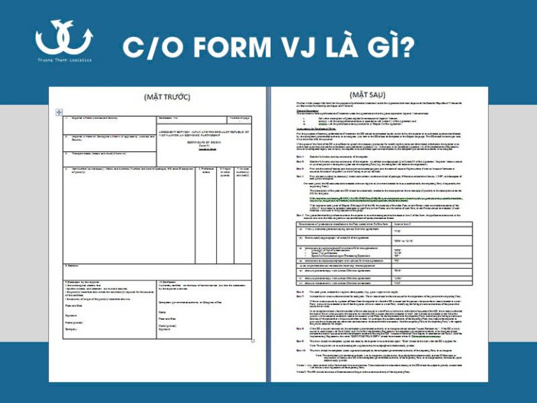 Tìm hiểu về C/O Form VJ và thủ tục xin cấp C/O Form VJ - Trường Thành ...